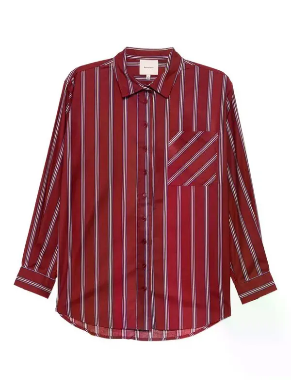 REFORMATION Eli Striped Shirt
