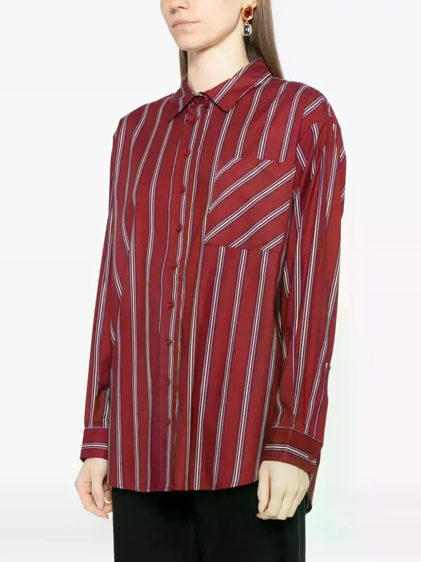 REFORMATION Eli Striped Shirt