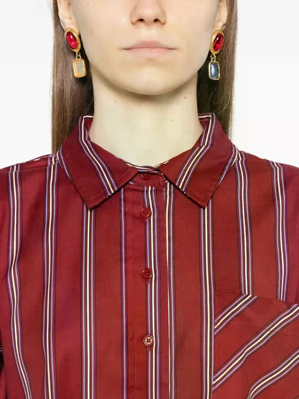 REFORMATION Eli Striped Shirt