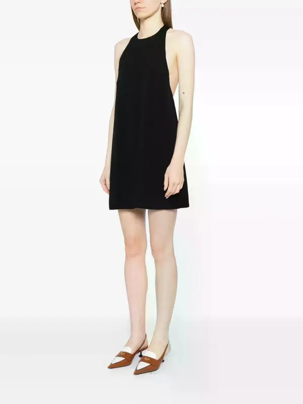 REFORMATION Avielle Halterneck Dress - Black