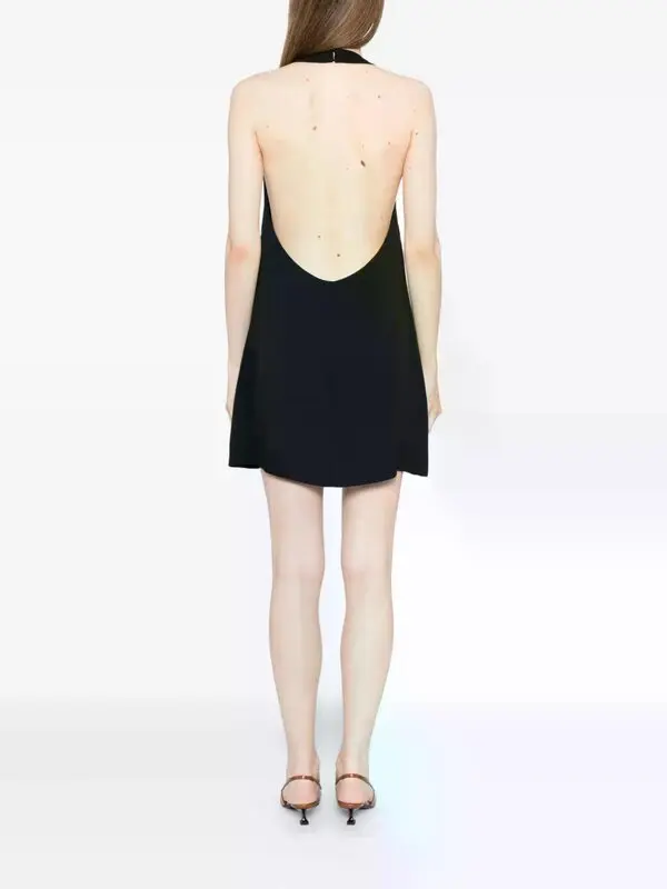 REFORMATION Avielle Halterneck Dress - Black