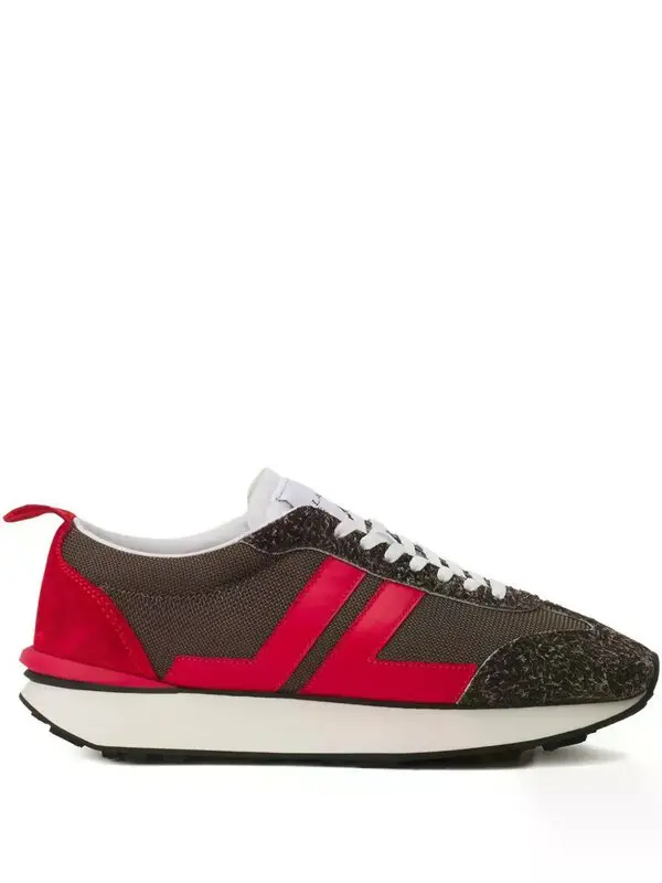 LANVIN Bumpr Striped Sneakers - Brown