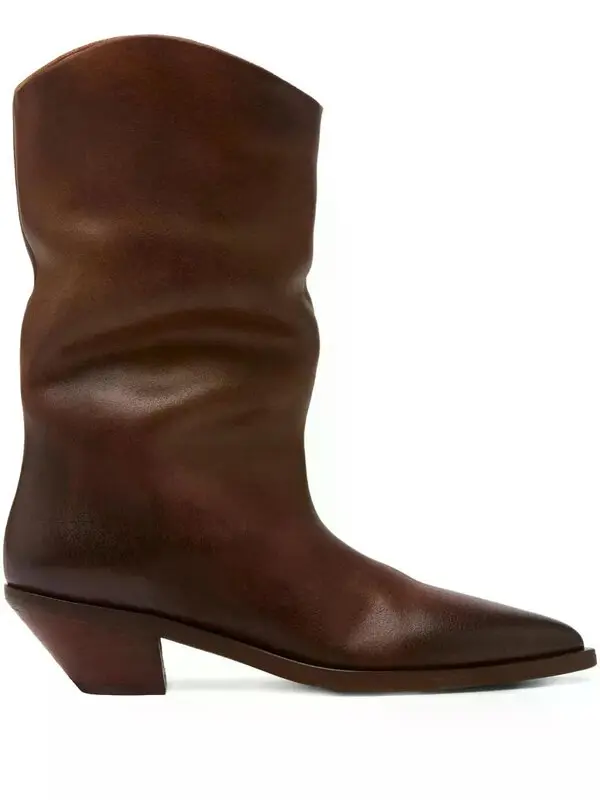 Marsèll Pointed-toe Leather Cowboy Boots