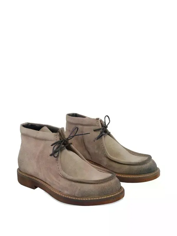 PAWELK'S Laced Round-toe Boots