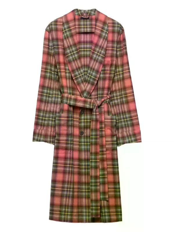 Prada Cotton Robe Single-breasted Coat - Pink