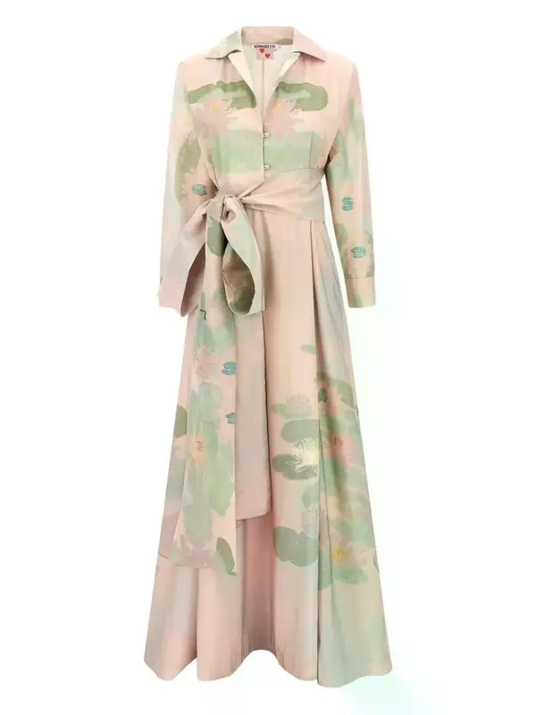 Bernadette Clarence Belted Maxi Shirt Dress - Pink - 36% Off | Editorialist