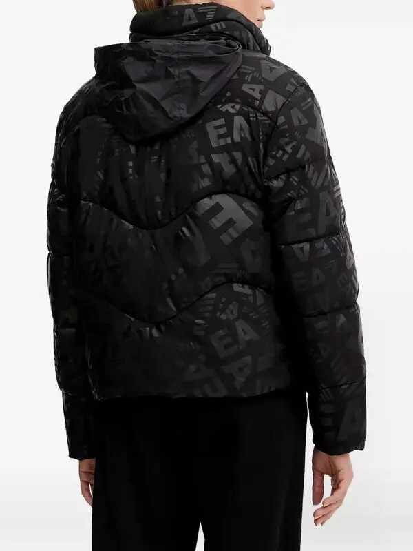 Emporio Armani Monogram-print Puffer Jacket