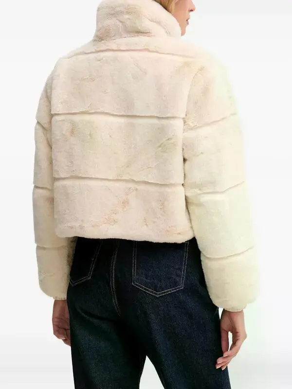 SAVE THE DUCK Zip Faux-fur Jacket