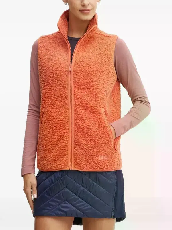 JACK WOLFSKIN Logo-embroidered Fleece Vest