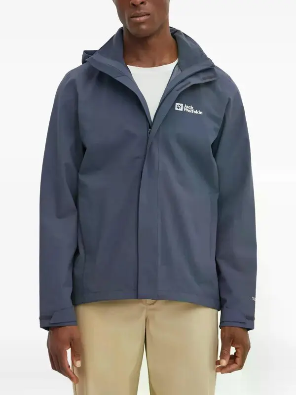 JACK WOLFSKIN Trailtime Hooded Zip-fastening Performance Jacket