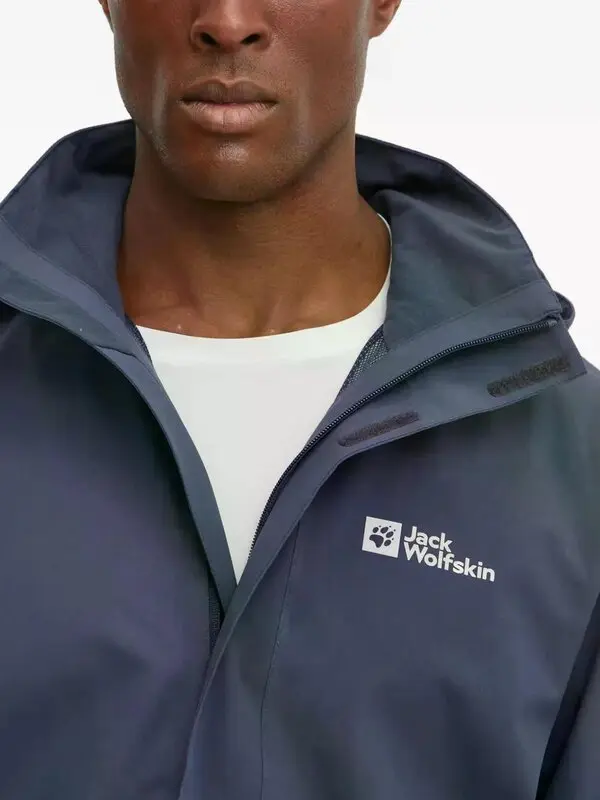 JACK WOLFSKIN Trailtime Hooded Zip-fastening Performance Jacket