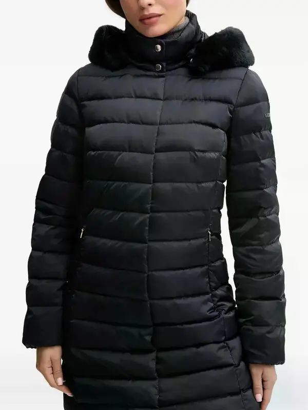 Geox Hooded Quilted Coat