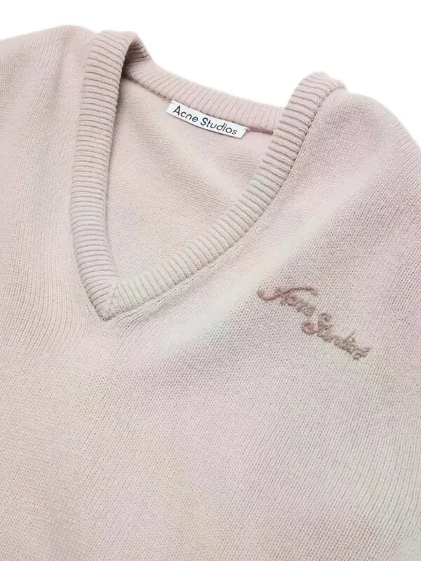 Acne Studios V-neck Embroidered Sweater