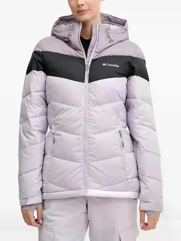 Buy Columbia Hooded Puffer Jacket - Purple At 24% Off | Editorialist