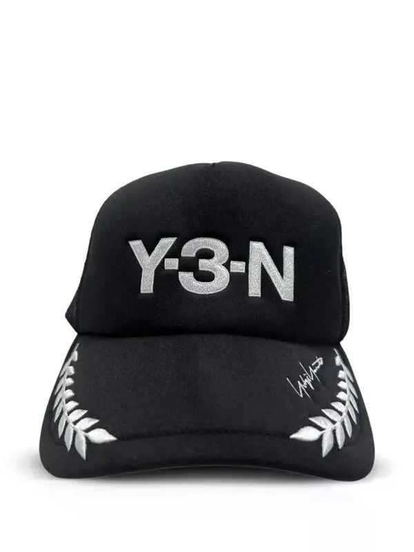 Y3 X Neighborhood Embroidered Trucker Cap - Black