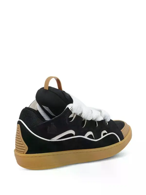 LANVIN Curb Lace-up Sneakers - Black
