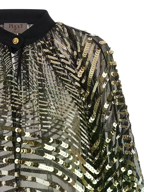 Emilio Pucci Iride Sequin-embellished Blouse