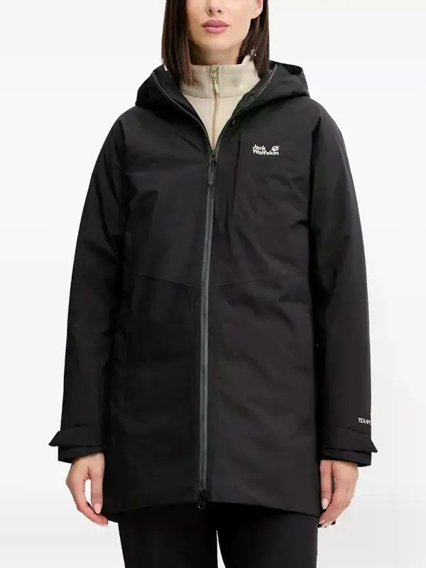 JACK WOLFSKIN Zip-fastening Hooded Performance Jacket