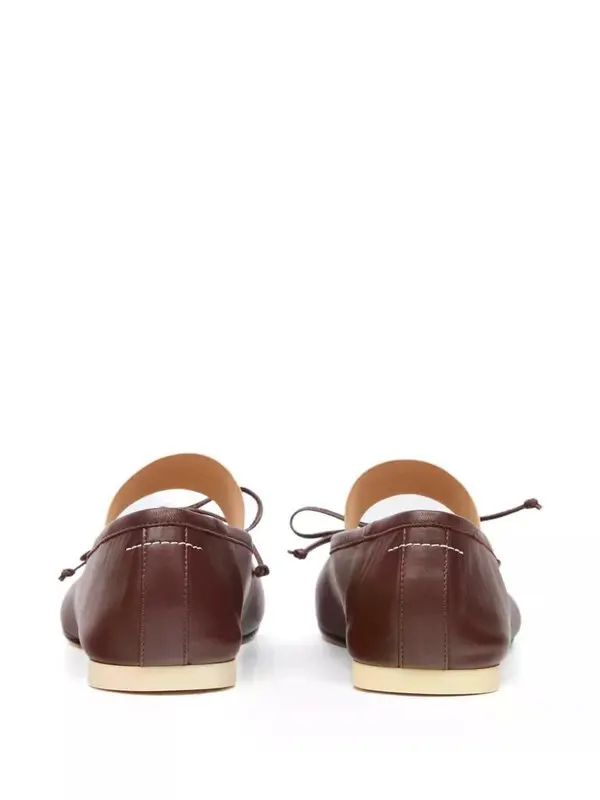 MAISON MARGIELA Nappa Leather Ballet Flats With Numeric Elastic Strap