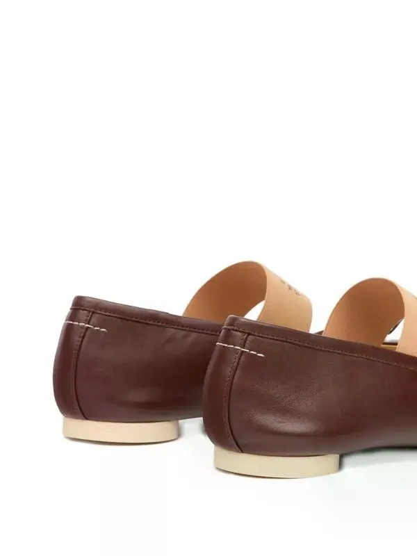 MAISON MARGIELA Nappa Leather Ballet Flats With Numeric Elastic Strap