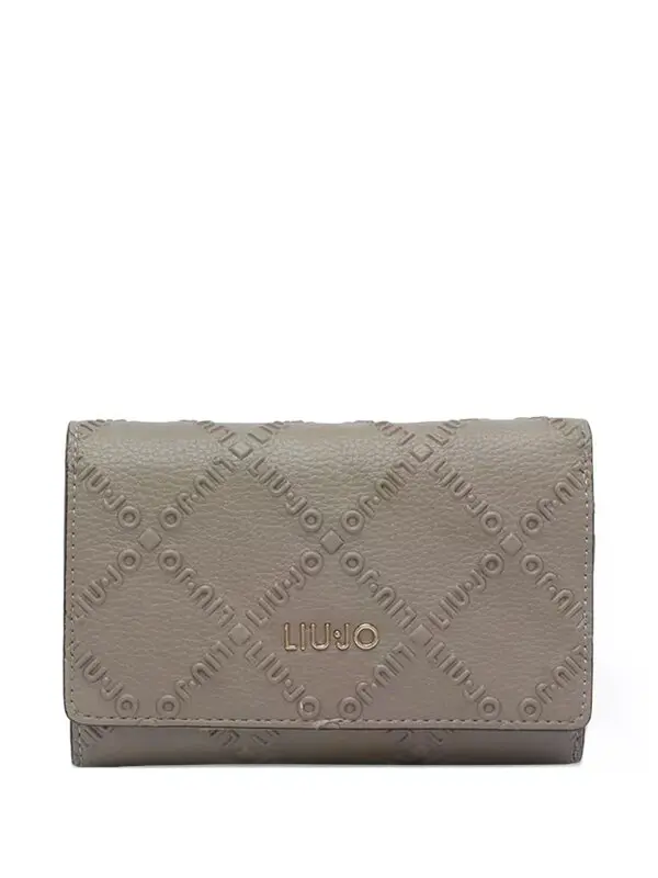 Liu Jo Logo Embossed Wallet - Grey