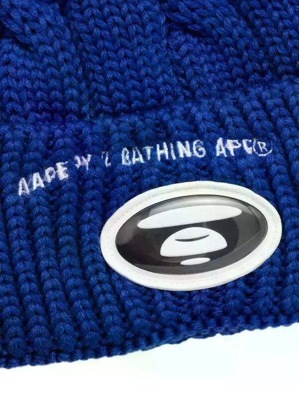 A BATHING APE Aape * Cable-knit Beanie
