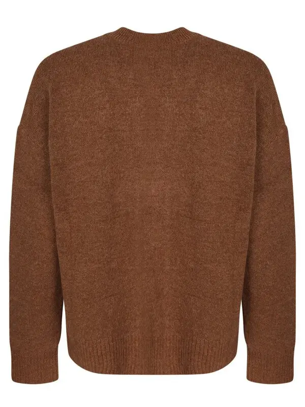 Ami Wool Cardigan - Brown