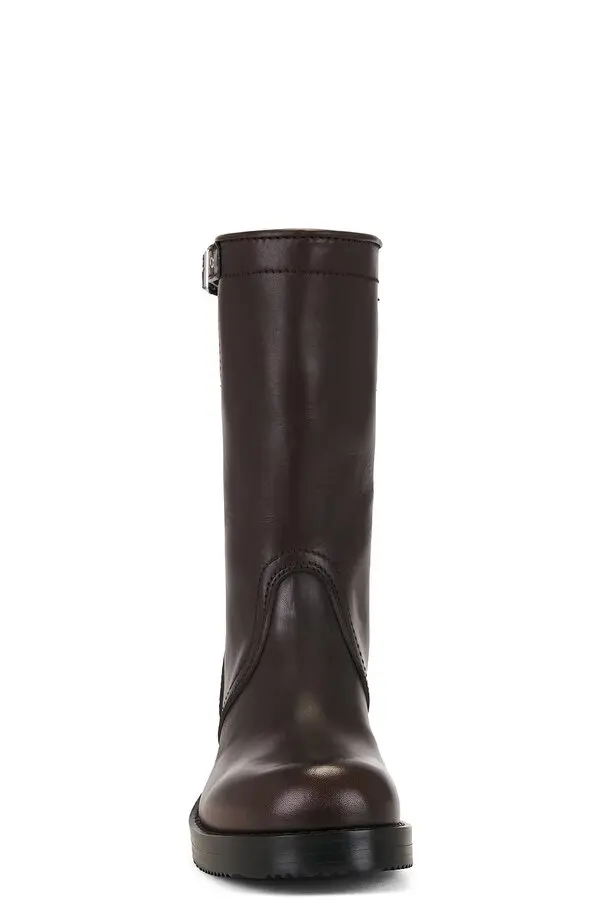 Dries Van Noten Moto Boot - Dark Brown