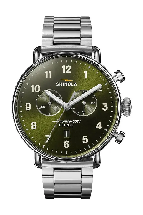 Shinola Canfield Chronograph 43mm - Dark Olive
