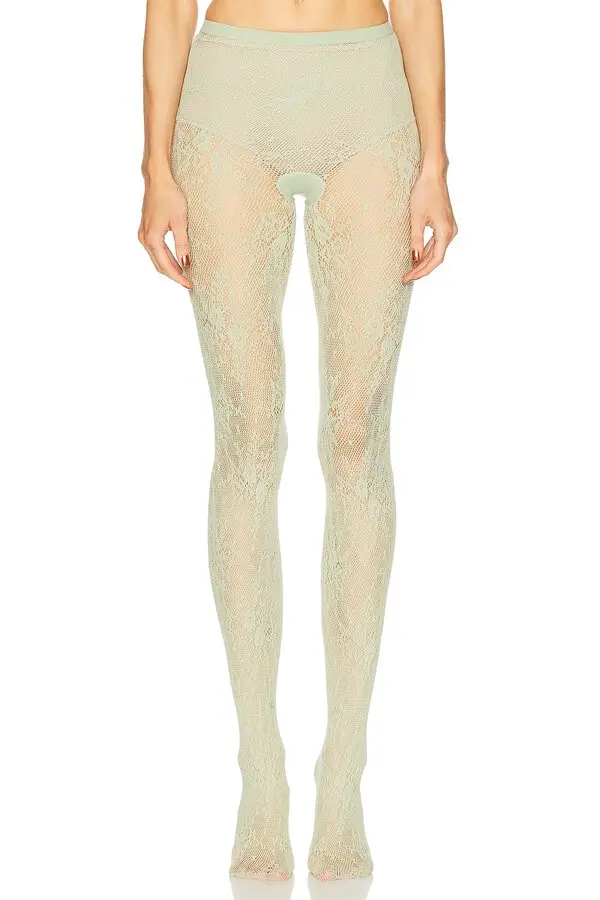Swedish Stockings Rosa Lace Tights - Mint