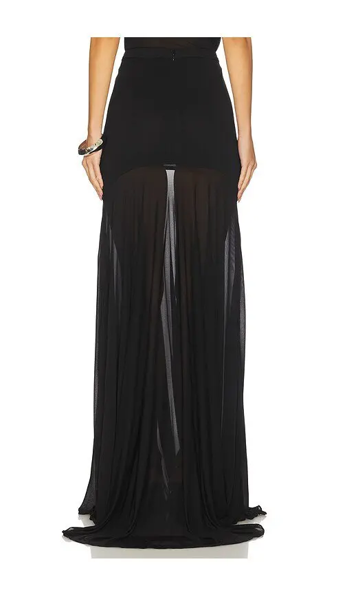 Atlein Long Godet Skirt