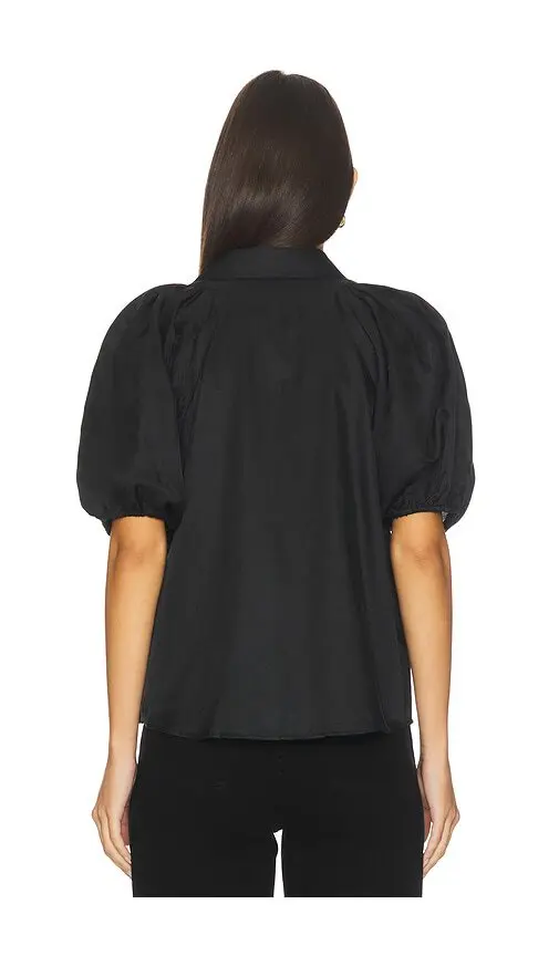 Citizens Of Humanity Leila Puff Sleeve Shirt - Black