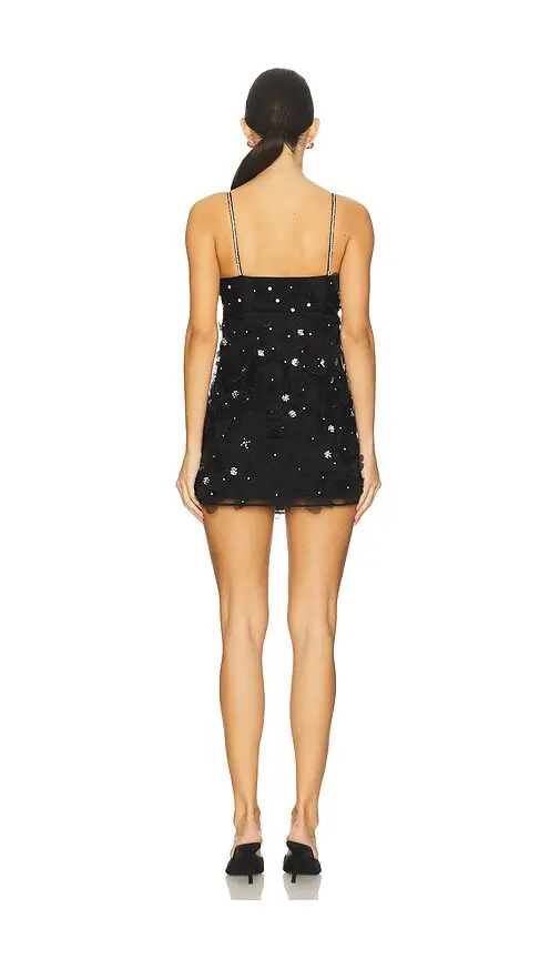 LoveShackFancy Ambessa Mini Dress - Black