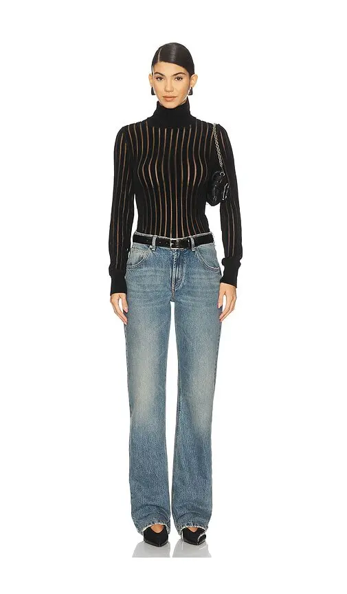 Blumarine Turtleneck Knit Sweater
