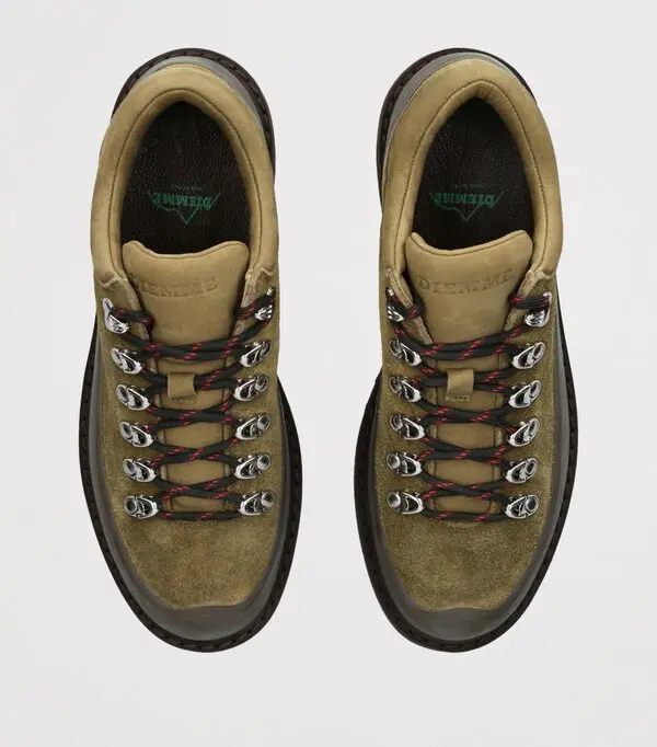Diemme Suede Cornaro Low-top Boots - Green