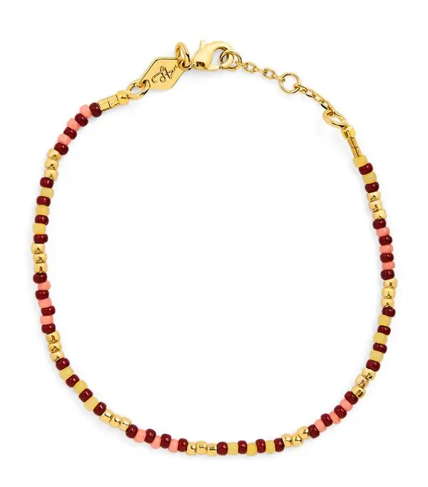 Anni Lu Gold-plated Bundoran Bracelet - Red