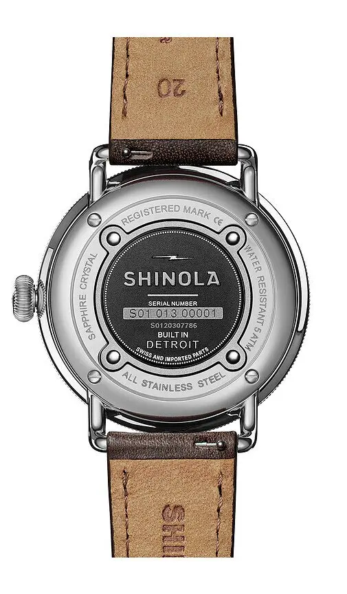 Shinola The Canfield 43mm Watch - Dark Olive