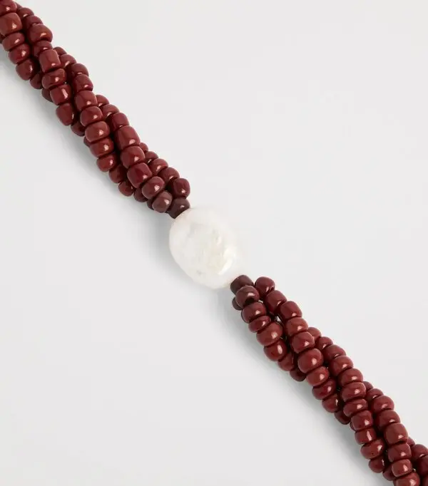 Anni Lu Gold-plated Beaded Bracelet - Red