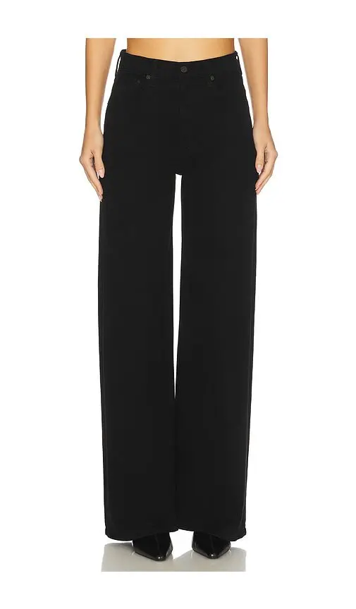 Citizens Of Humanity Lyra Wide Leg Jeans - Plush Black