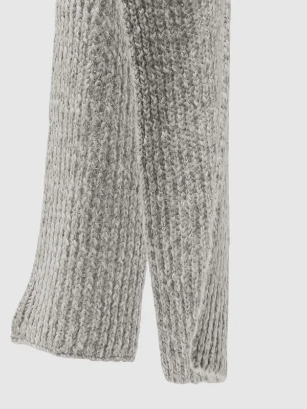 REISS Woolpack Rib-knit Marl Scarf With Wool