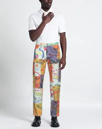 Moschino Cartoon Print Cotton Pants