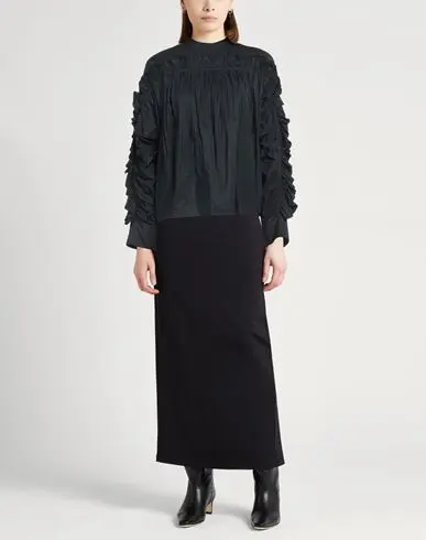 JIL SANDER Ruched Taffeta Top