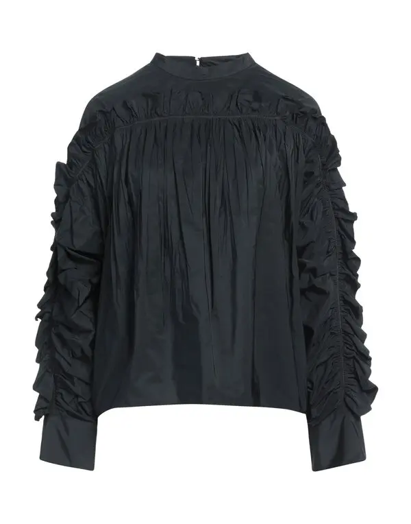JIL SANDER Ruched Taffeta Top
