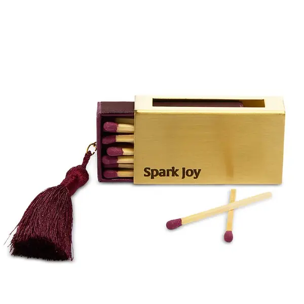 SKEEM Engraved Brass Matchbox - Spark Joy