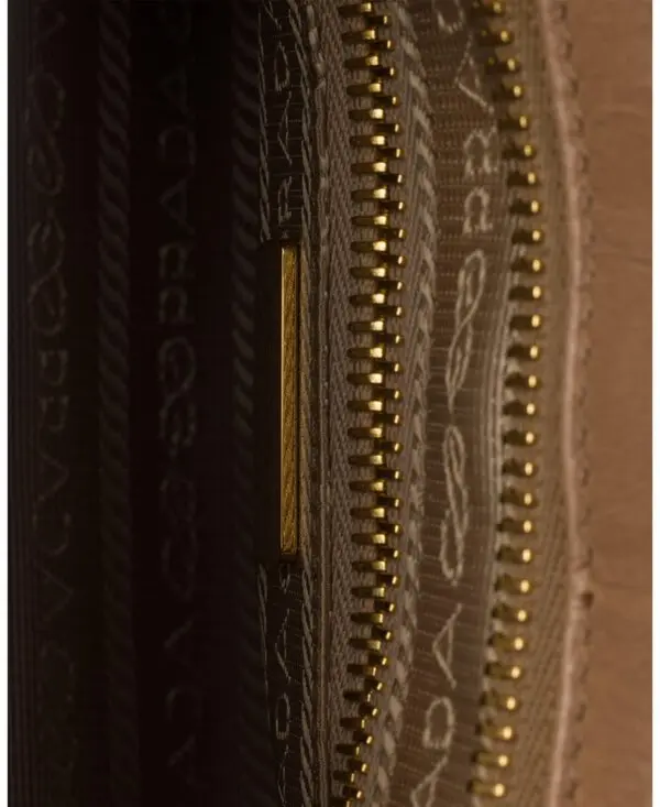 Prada Bonnie Leather Mini Handbag - Powder