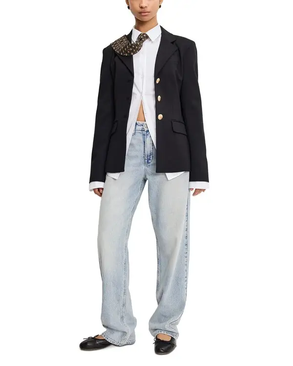 Good American Classic Ponte Blazer