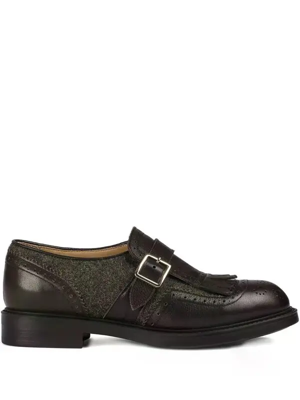 DOUCAL'S Fringed Leather Loafers