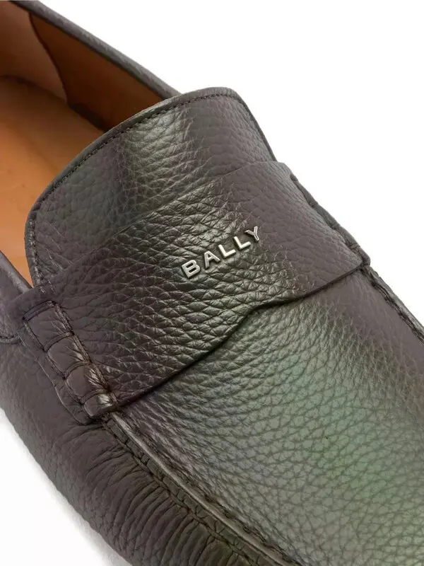 Bally Pilot Leather Loafers