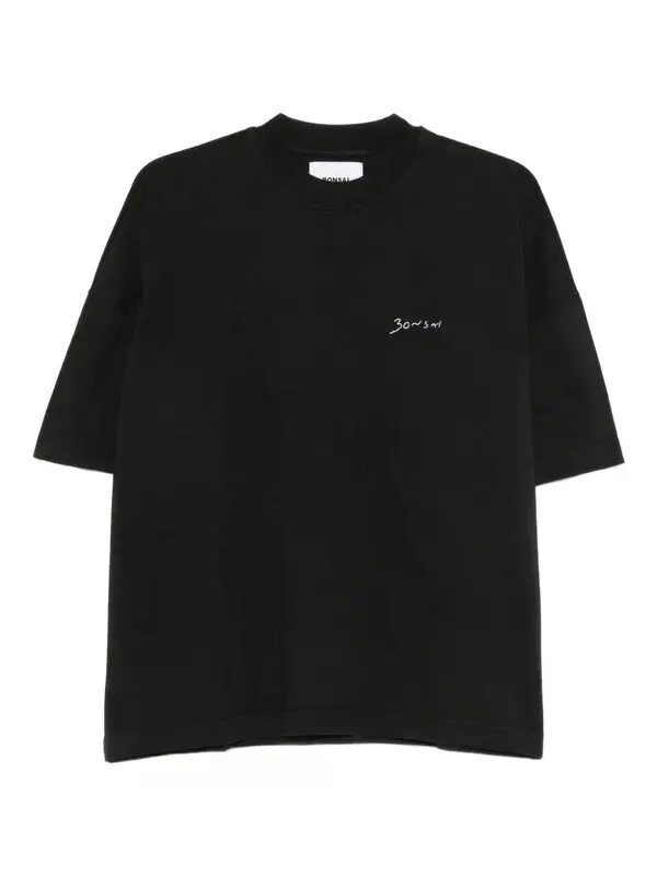 BONSAI Logo-embroidery T-shirt