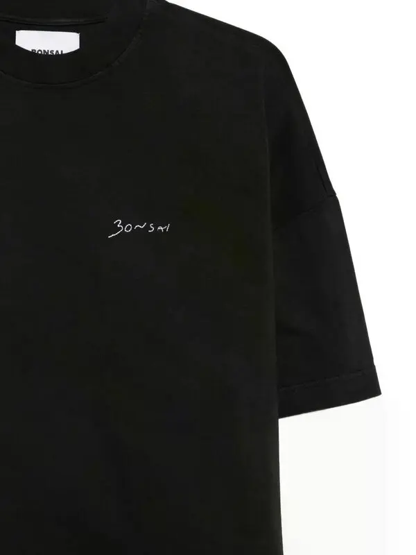 BONSAI Logo-embroidery T-shirt